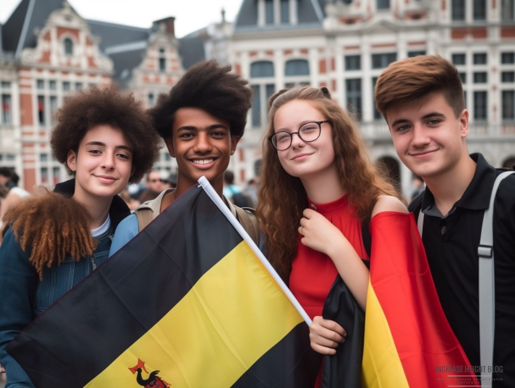 The average height of Belgians