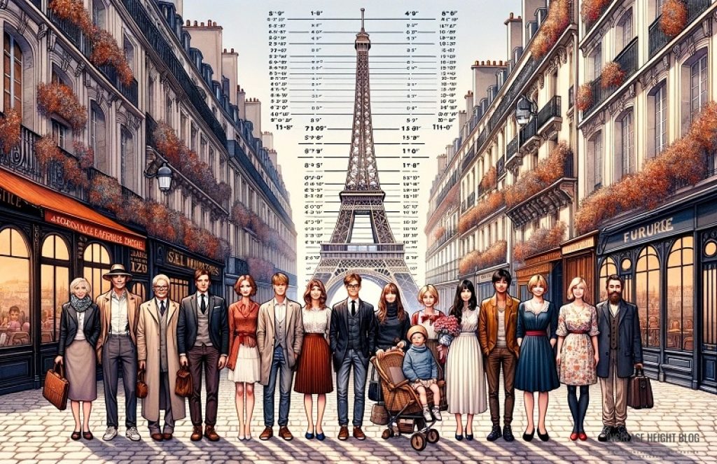 The average height of French people