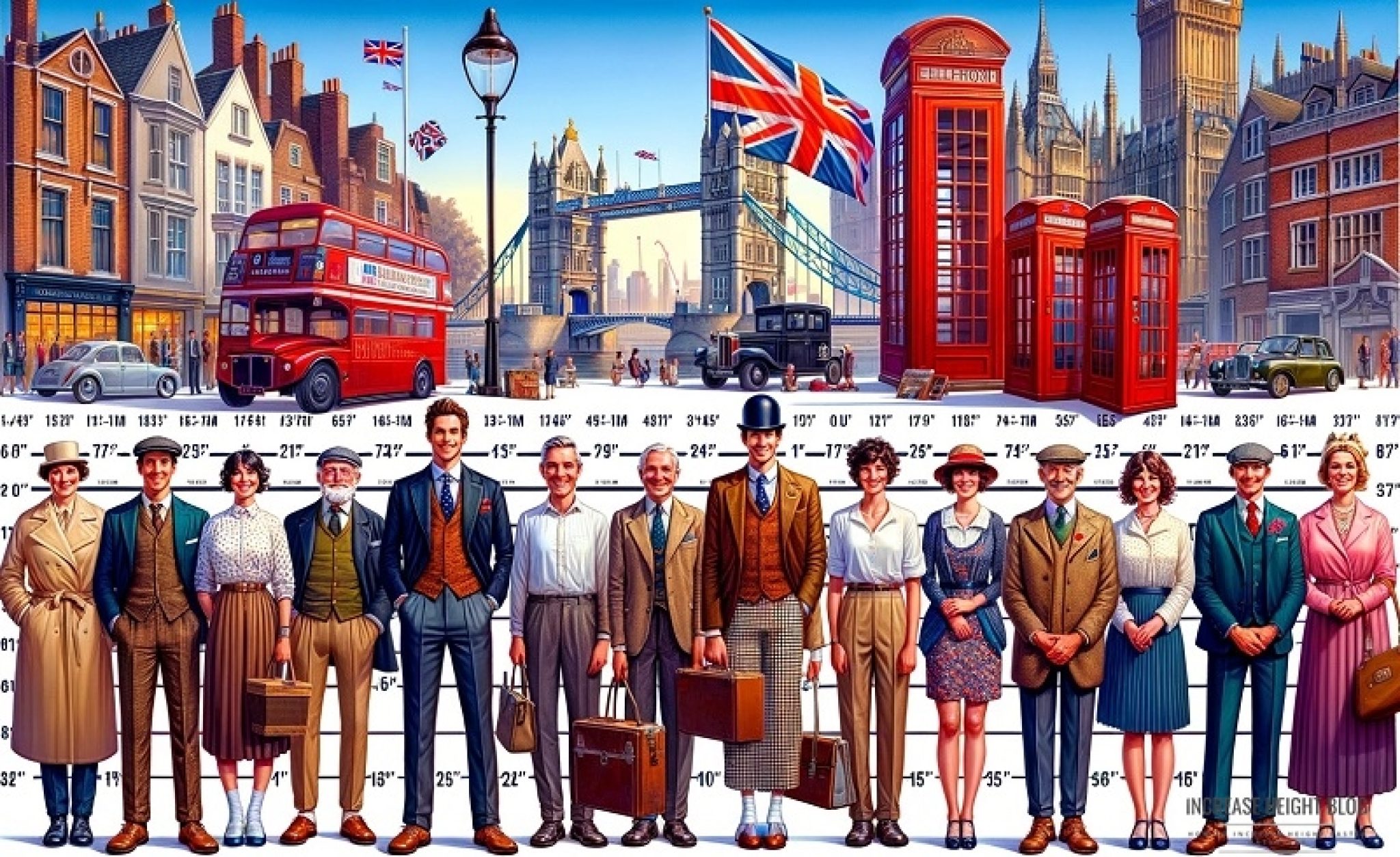 The average height of the British people
