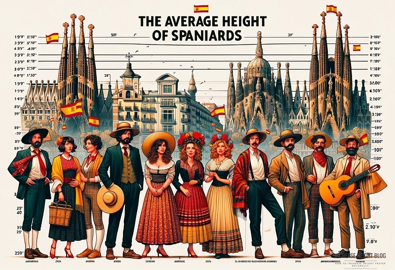 The average height of Spaniards